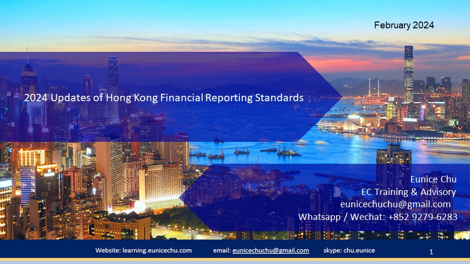 2024 Annual Accounting Updates of HK FRS | EC Training and Advisory Limited